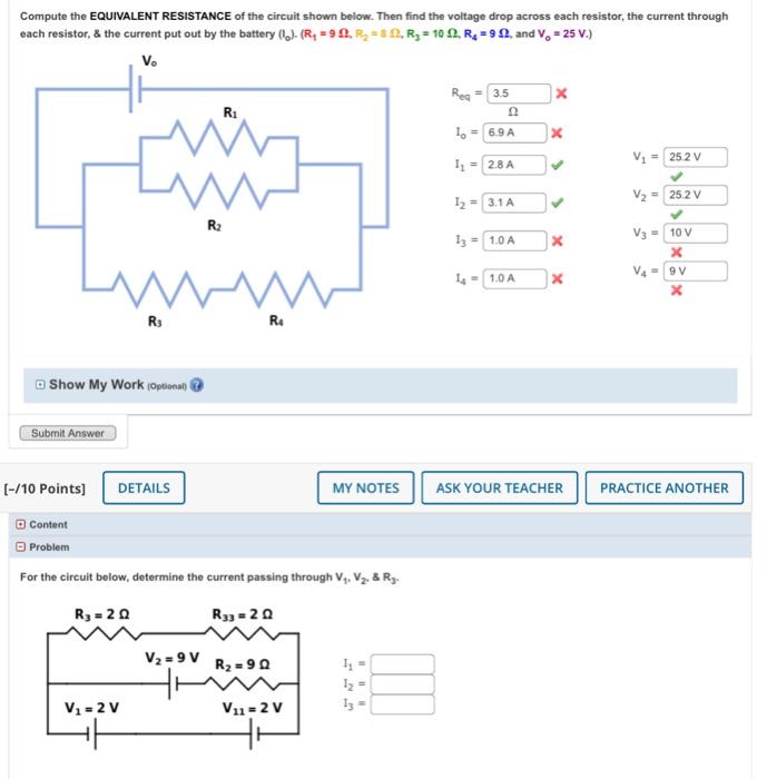Solved Compute the EQUIVALENT RESISTANCE of the circuit | Chegg.com