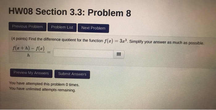 Solved HW08 Section 3.3: Problem 10 Previous Problem Problem | Chegg.com Solved HW08 Section 3.3: Problem 10 Previous Problem Problem | Chegg.com