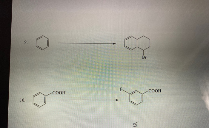 Solved 9. Br COOH COOH 10. | Chegg.com