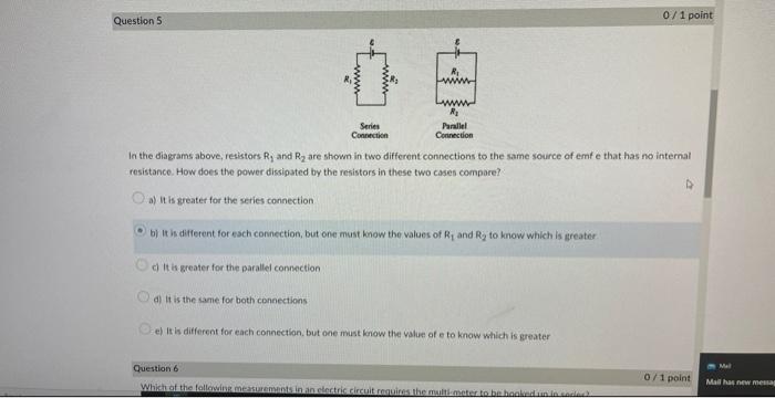 Solved In the diagrams above, resistors R1 and R2 are shown | Chegg.com