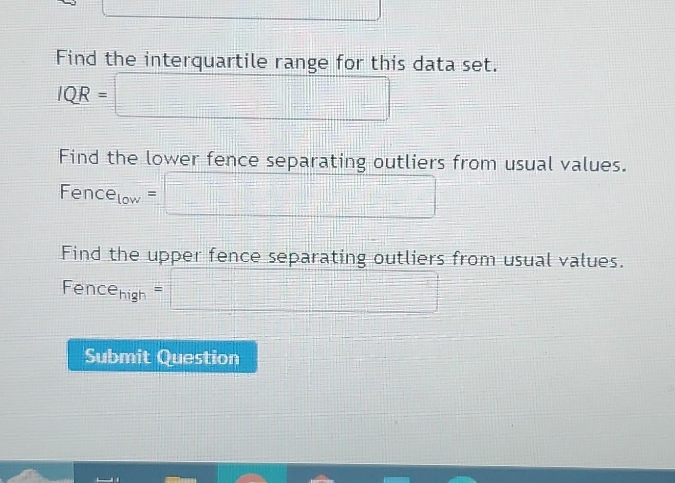 Solved Here is a sample data set. Find the first quartile | Chegg.com