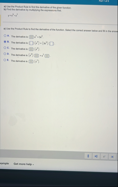 Solved Part of 3a) ﻿Use the Product Rule to find the | Chegg.com