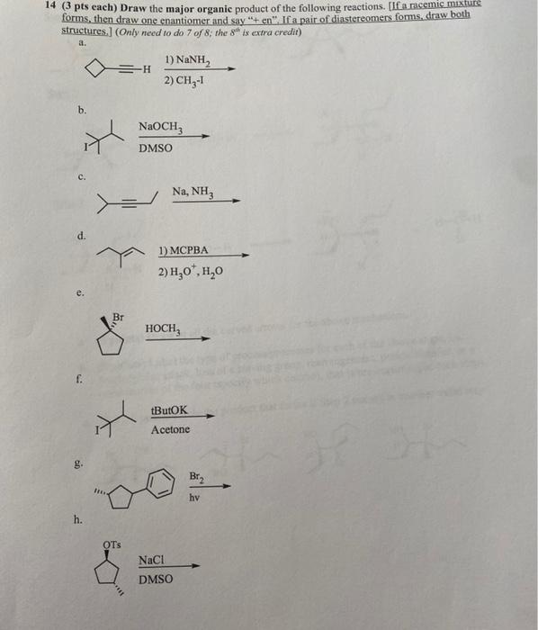 Solved 13 (10 points) Draw the syn-periplanar and | Chegg.com