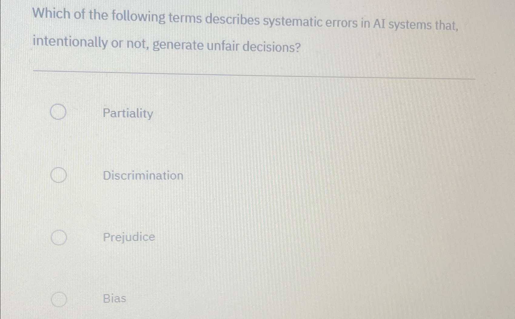 Solved Which of the following terms describes systematic | Chegg.com
