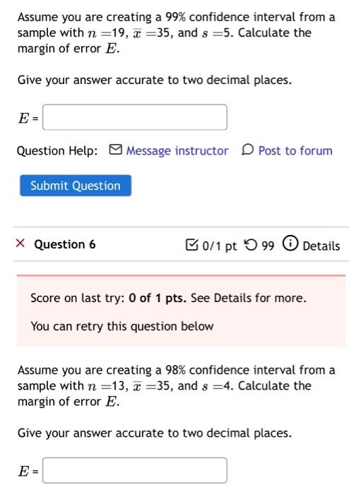Solved Assume you are creating a 99% confidence interval | Chegg.com