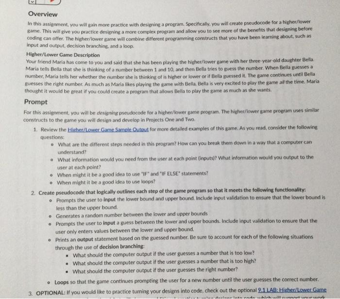 Solved Overview In this assignment, you will gain more | Chegg.com