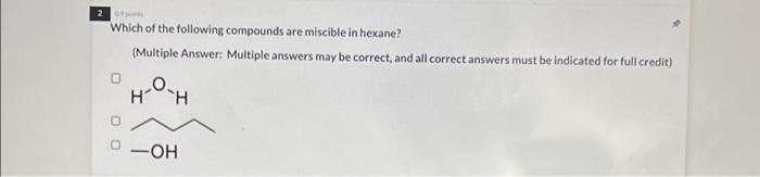 Solved Which of the following compounds match the following | Chegg.com