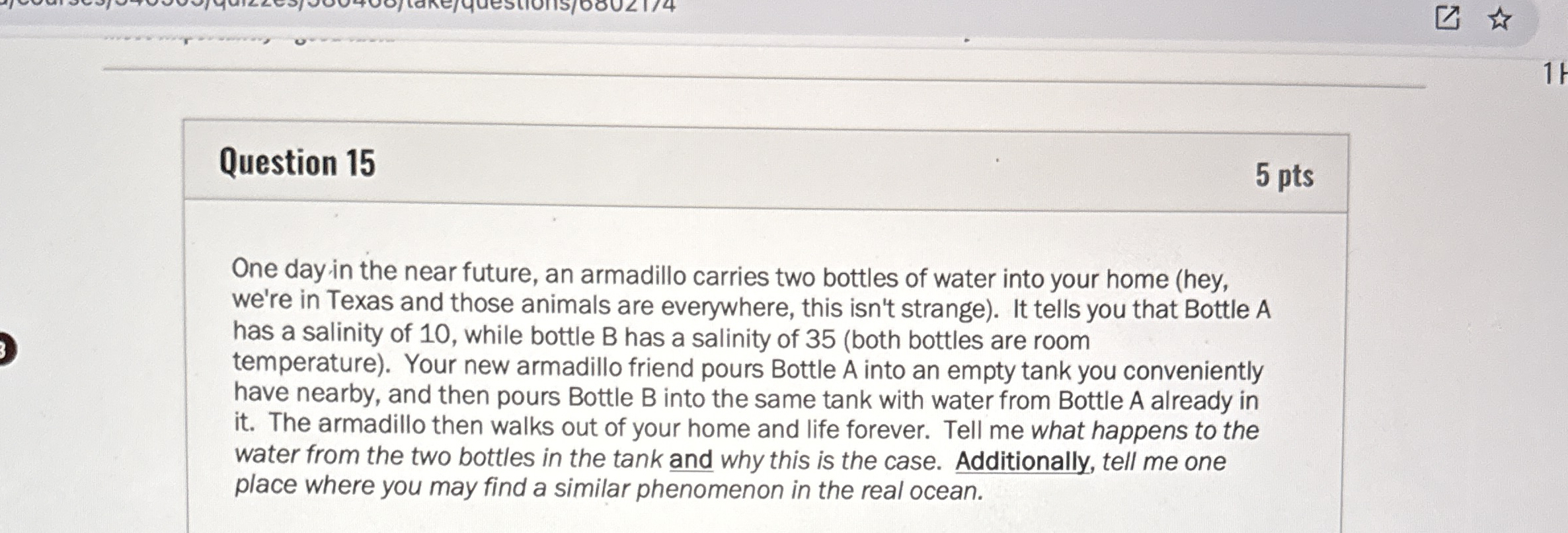 Solved Question 155 ﻿ptsOne day, in the near future, an | Chegg.com
