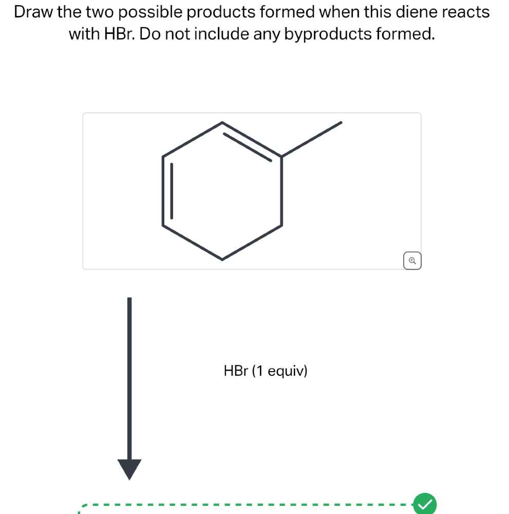 Solved Draw the two possible products formed when this diene | Chegg.com