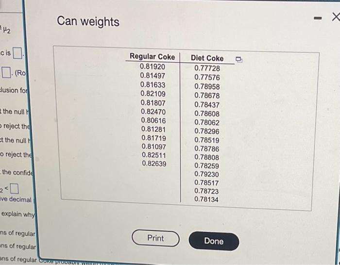 Solved Listed in the accompanying table are weights (b) of | Chegg.com
