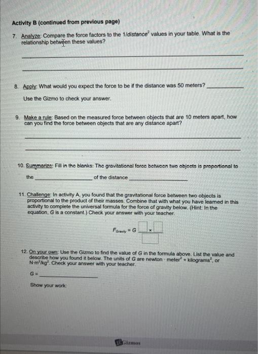 Solved Please use Gizmos to do my Lab assignment. I have | Chegg.com