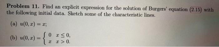 Solved Method of Characteristics in Solving Quasilinear | Chegg.com