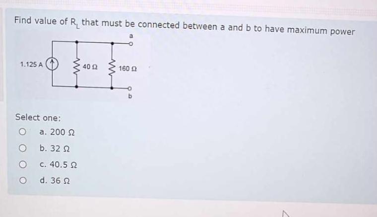 Solved Find value of R_(L) that must be connected between a | Chegg.com