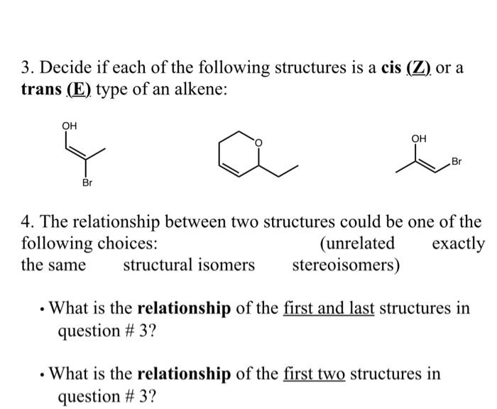 Solved 3. Decide if each of the following structures is a | Chegg.com