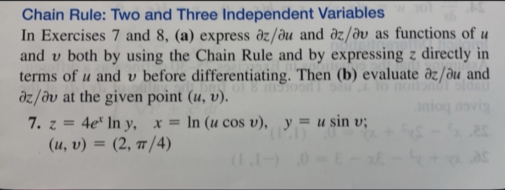 Solved Chain Rule: Two and Three Independent VariablesIn | Chegg.com