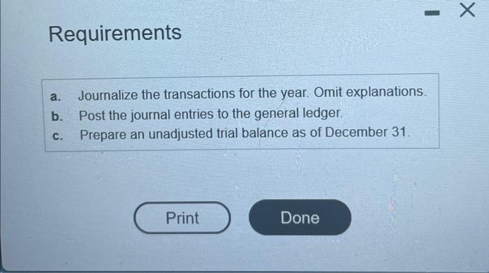 Solved Requirement a. Journalize the transactions for the | Chegg.com