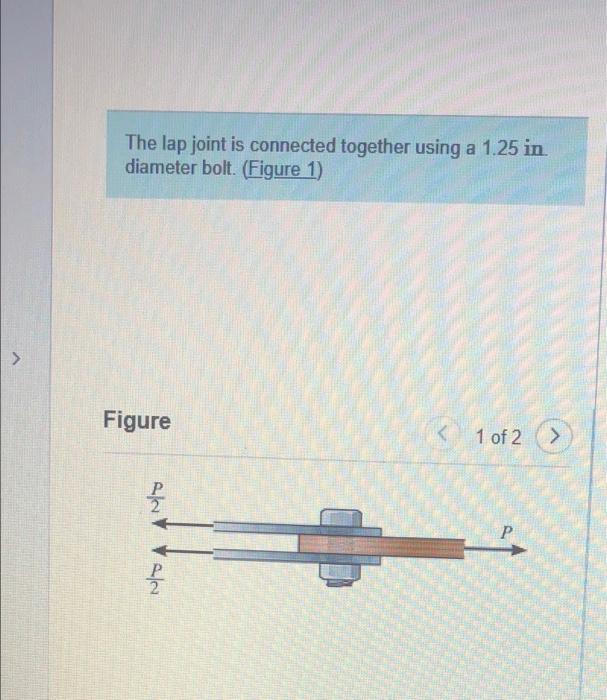 Solved Part A The lap joint is connected together using a | Chegg.com