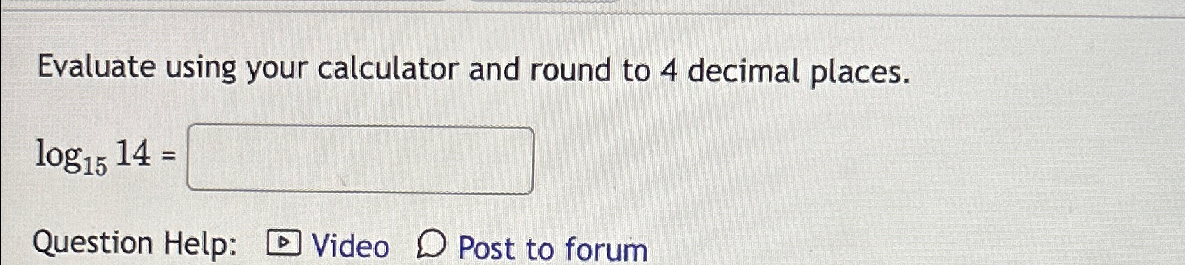 Solved Evaluate using your calculator and round to 4 | Chegg.com