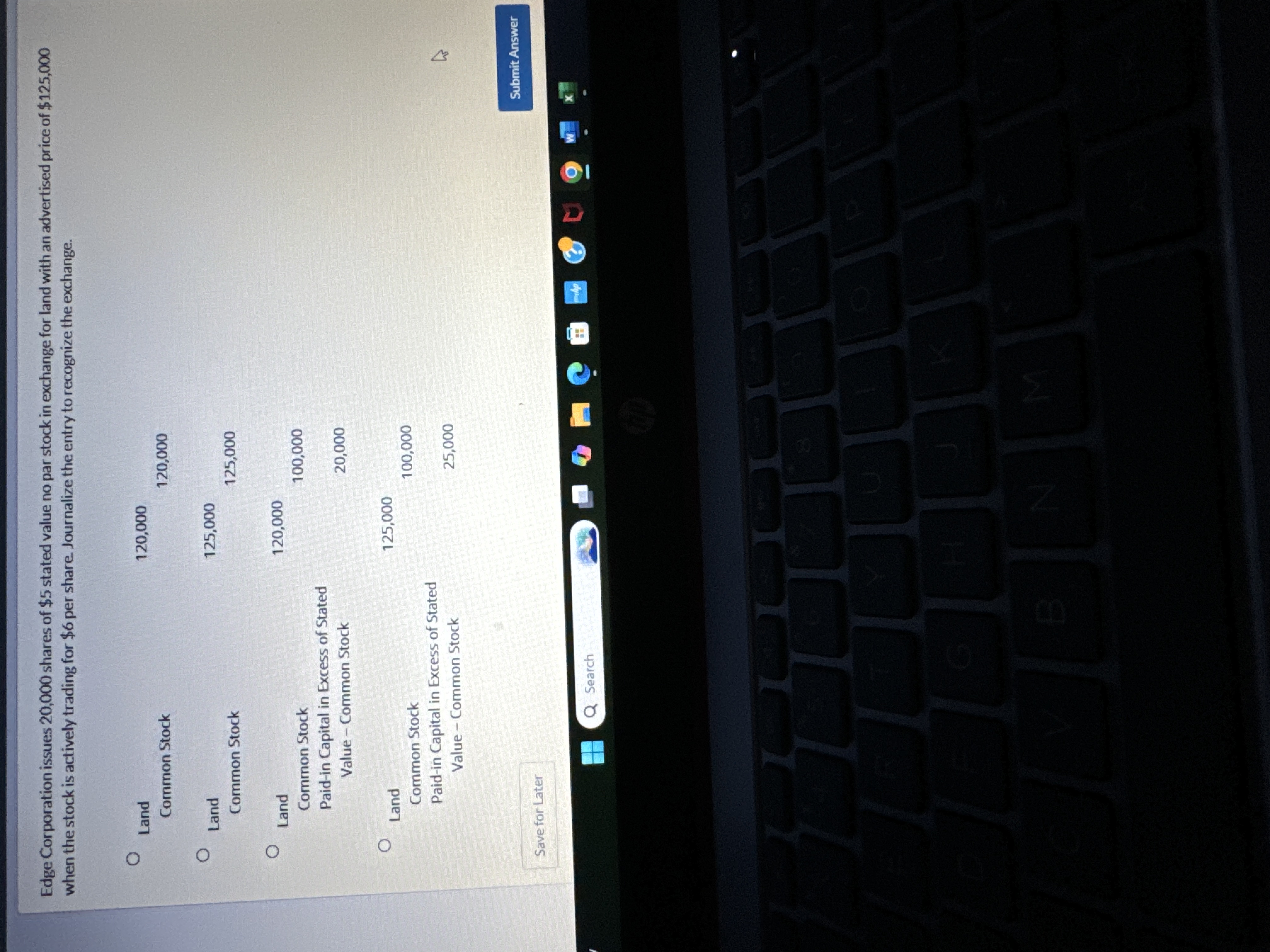 Edge Corporation issues 20,000 ﻿shares of \( \$ 5 \) | Chegg.com