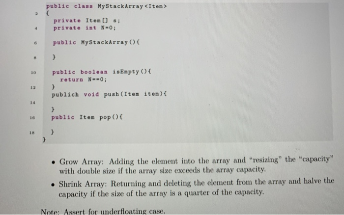Solved Avoy Implement A Generic Stack Library Called Mystack 