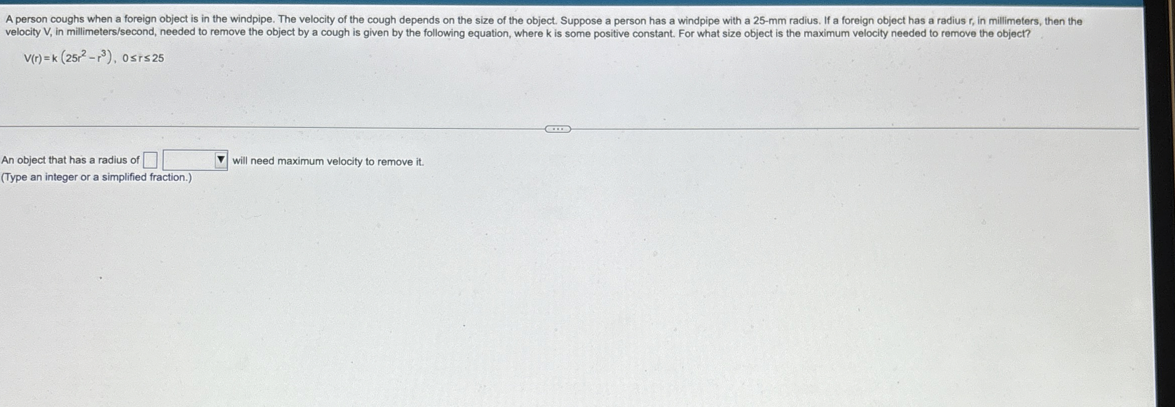 Solved V(r)=k(25r2-r3),0≤r≤25An object that has a radius of | Chegg.com