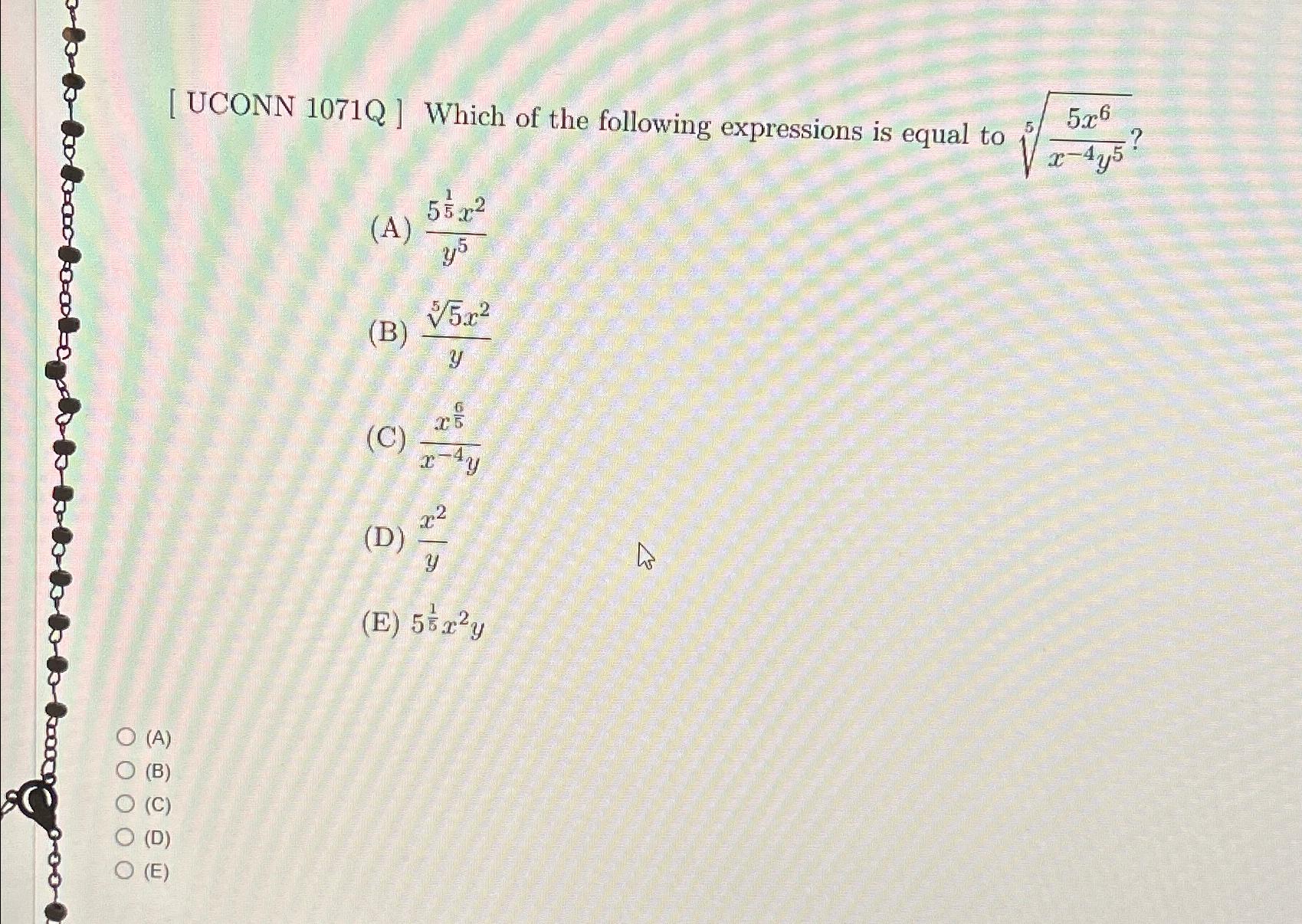 Solved Which of the following expressions is equal to | Chegg.com