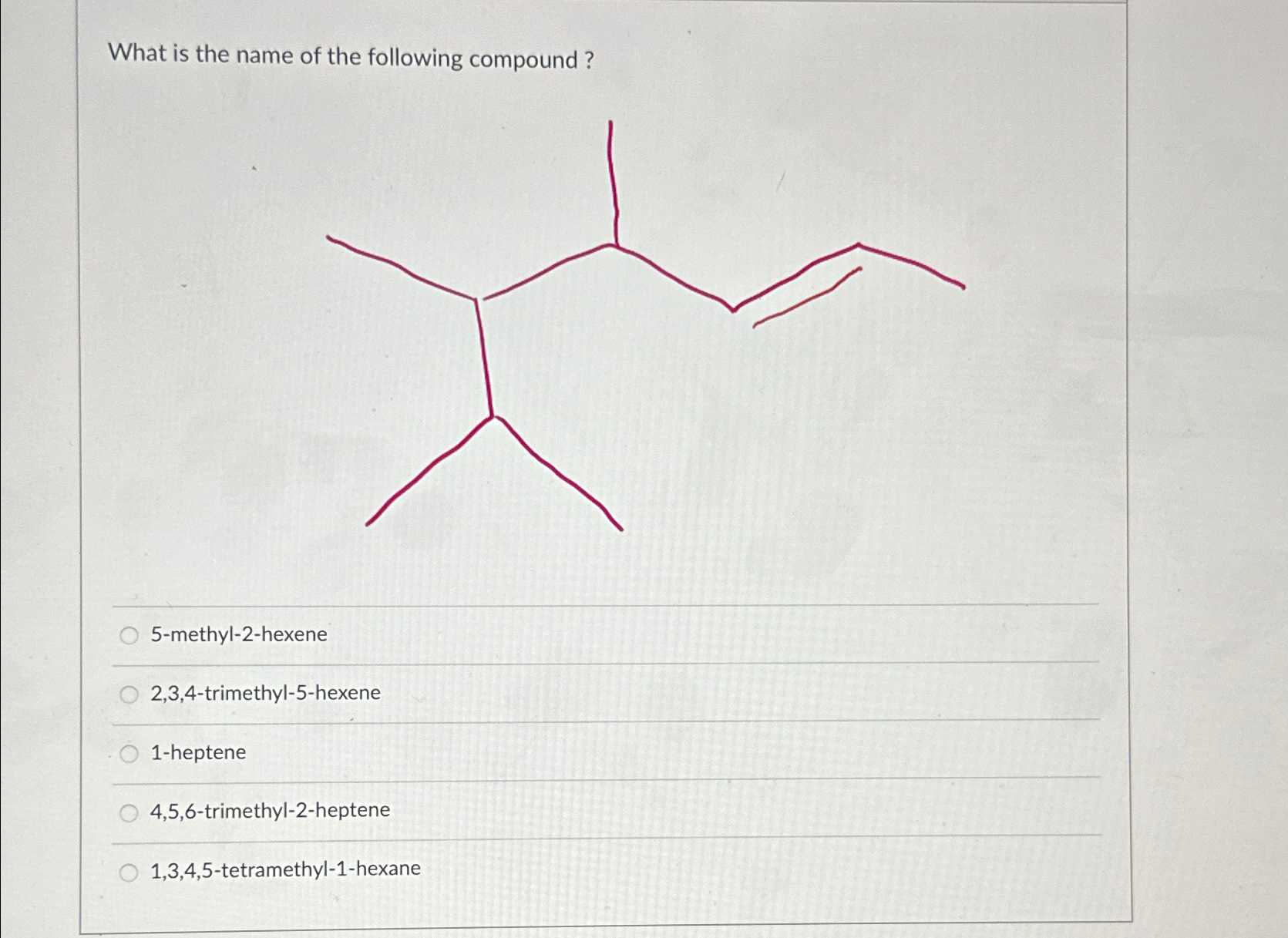 Solved What is the name of the following | Chegg.com