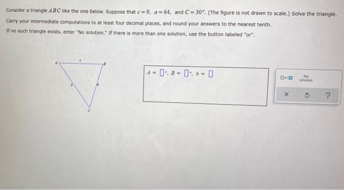 Solved consider truangle ABC like the one below suppose that | Chegg.com
