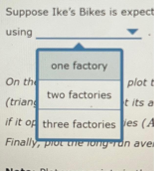 Solved Suppose Ike's Bikes is expect usingIn the long run, | Chegg.com