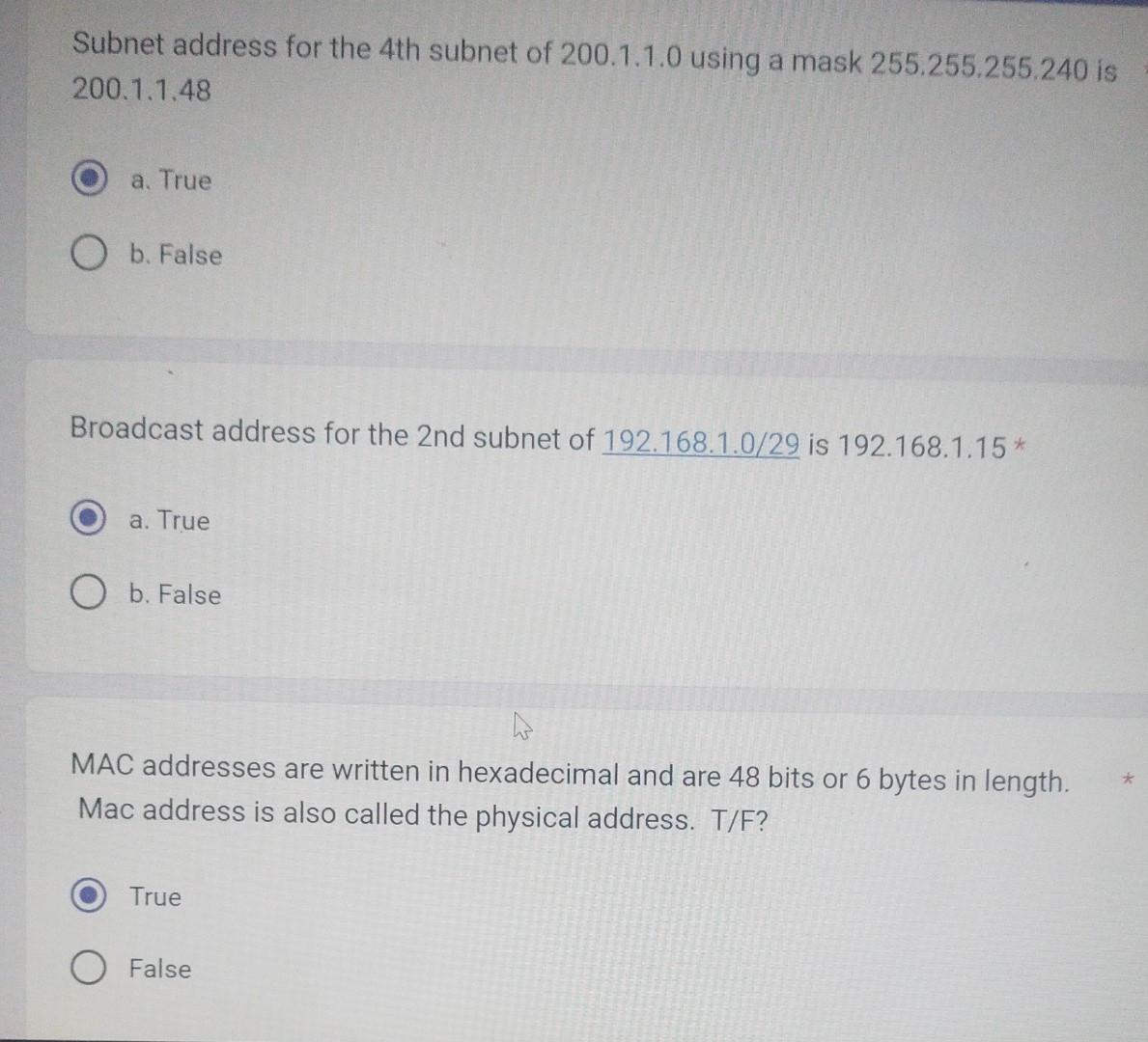 Solved Subnet address for the 4th subnet of 200.1.1.0 using | Chegg.com