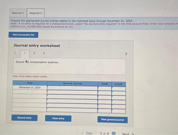 Solved Prepare the appropriate journal entries related to | Chegg.com