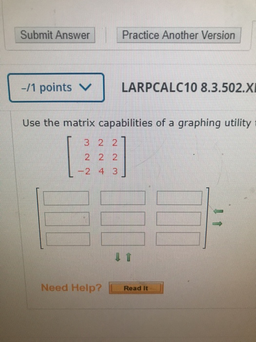 Solved Submit Answer Practice Another Version -/1 points v | Chegg.com Solved Submit Answer Practice Another Version -/1 points v | Chegg.com
