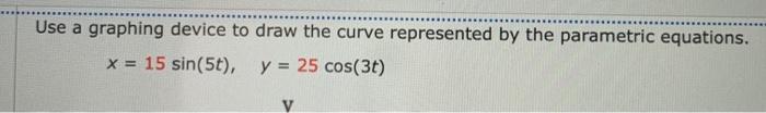 Solved Use a graphing device to draw the curve represented | Chegg.com