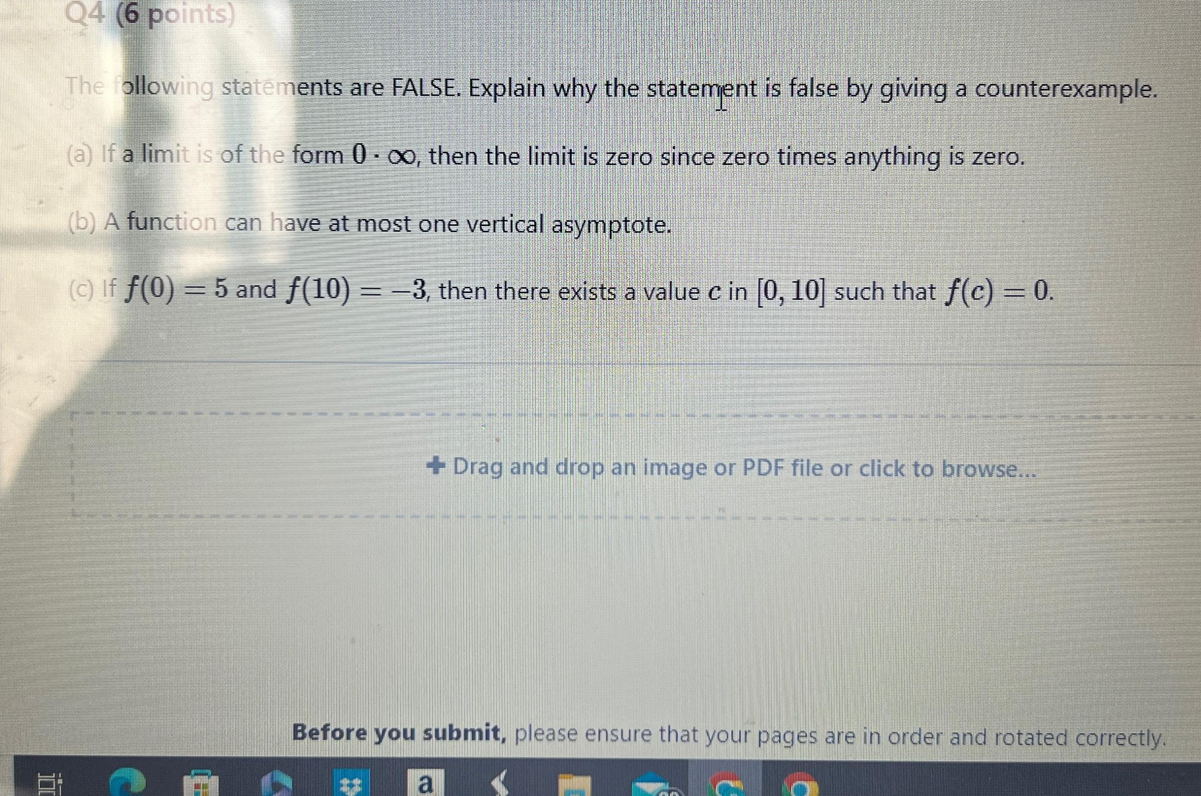Solved The ollowing statements are FALSE. Explain why the | Chegg.com