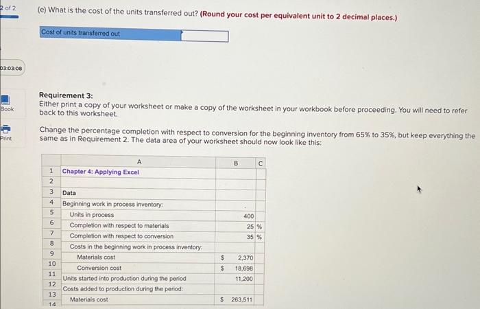 Solved Required information The Chapter 4 Form worksheet is | Chegg.com