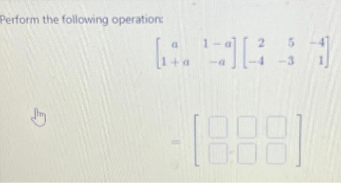 Solved Perform the following operation: | Chegg.com