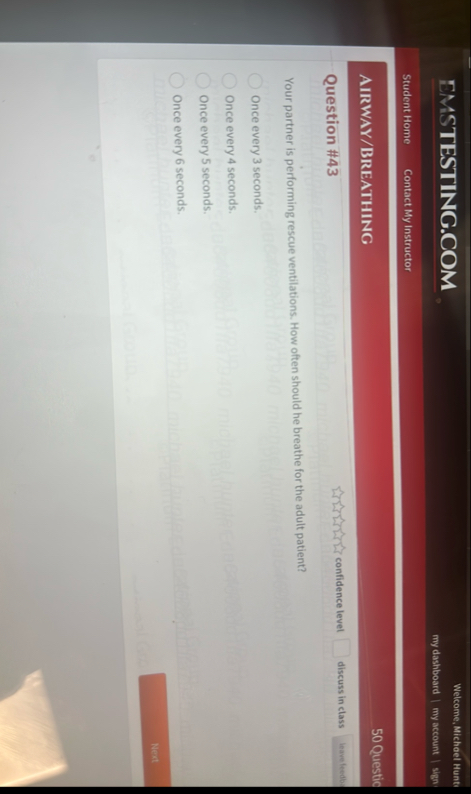 Solved EMSTESTING.COMWelcome, Michoel Muntimy dashboard | | Chegg.com