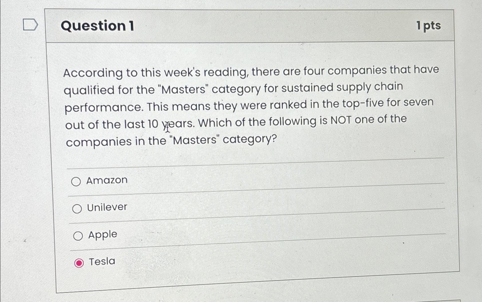 Solved Question 11 ﻿ptsAccording to this week's reading, | Chegg.com