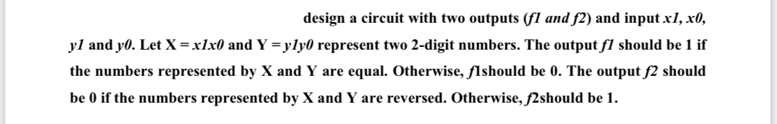 Solved about F2 ﻿will be reversed if X1=y0 ﻿and X0=y1 | Chegg.com