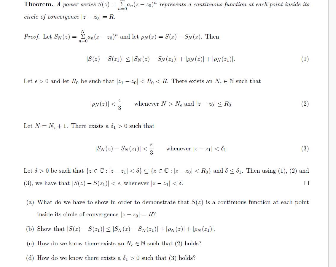 Solved Read the following theorem and its proof and then | Chegg.com