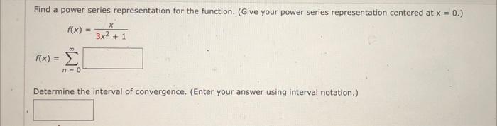Solved Find a power series representation for the function. | Chegg.com