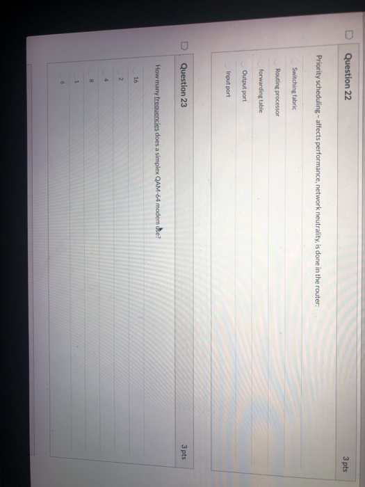 Solved Question 22 3 pts Priority scheduling - affects | Chegg.com