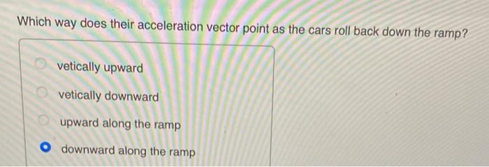 Solved Which way does their acceleration vector point as the | Chegg.com