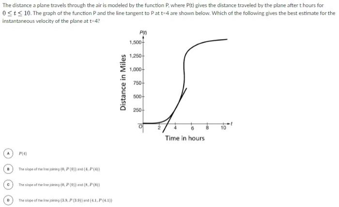 Solved The distance a plane travels through the air is | Chegg.com