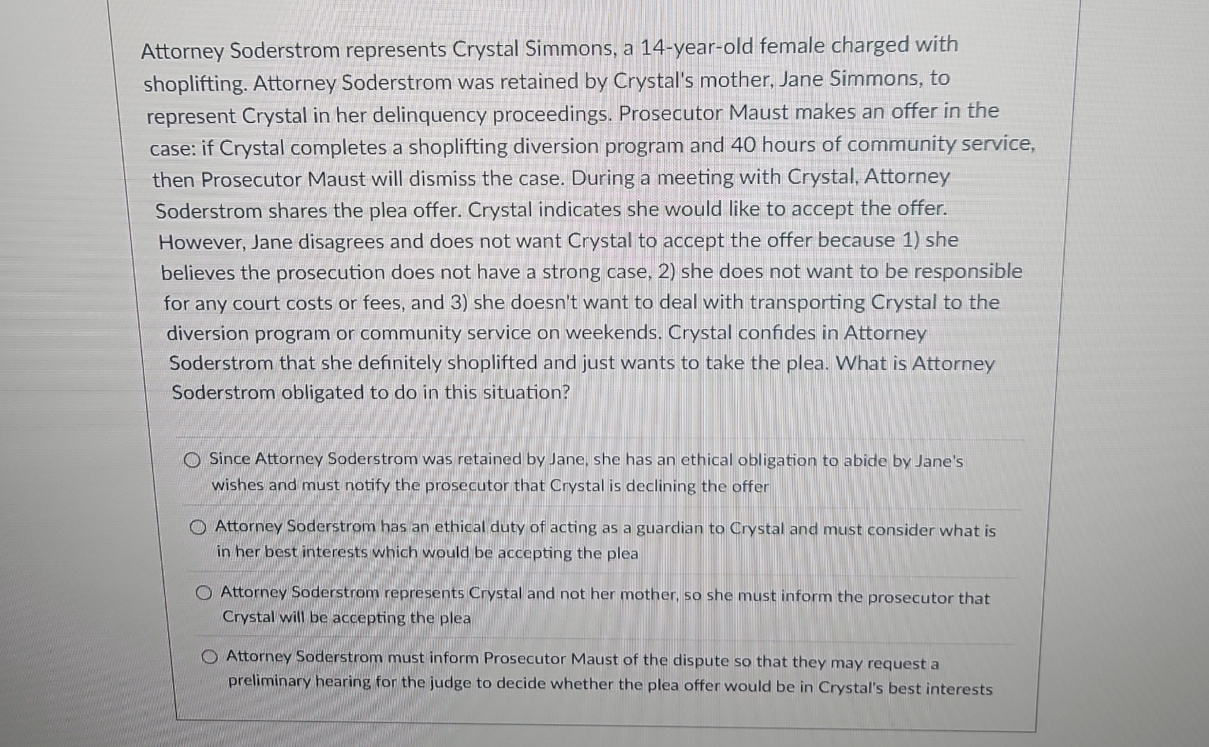 High Quality SOLUTION Attorney Soderstrom represents Crystal Simmons, a ...