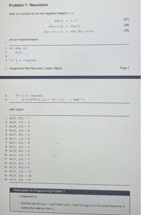 Solved Here is a function for all non-negative integers m. | Chegg.com