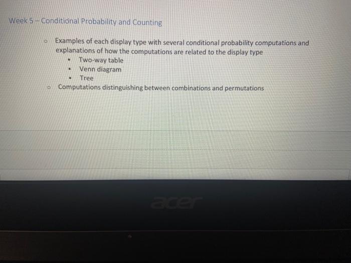 Solved Can you please give me examples of each of the | Chegg.com