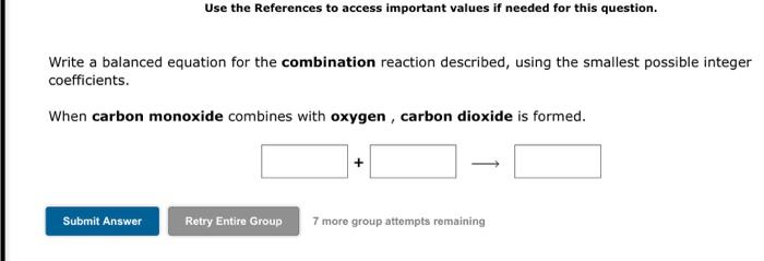 Solved Write a balanced equation for the combination | Chegg.com