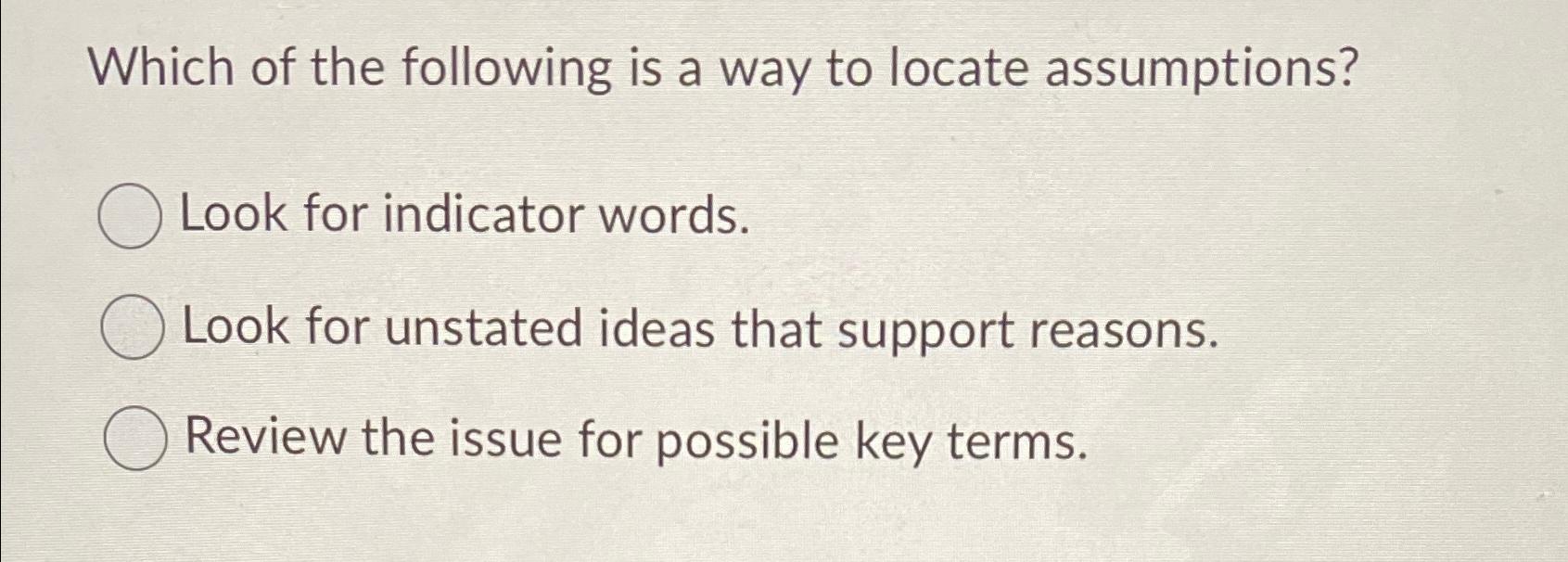 Solved Which of the following is a way to locate | Chegg.com