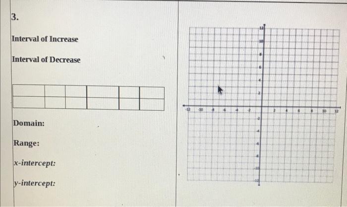 3. Interval of Increase Interval of Decrease | Chegg.com